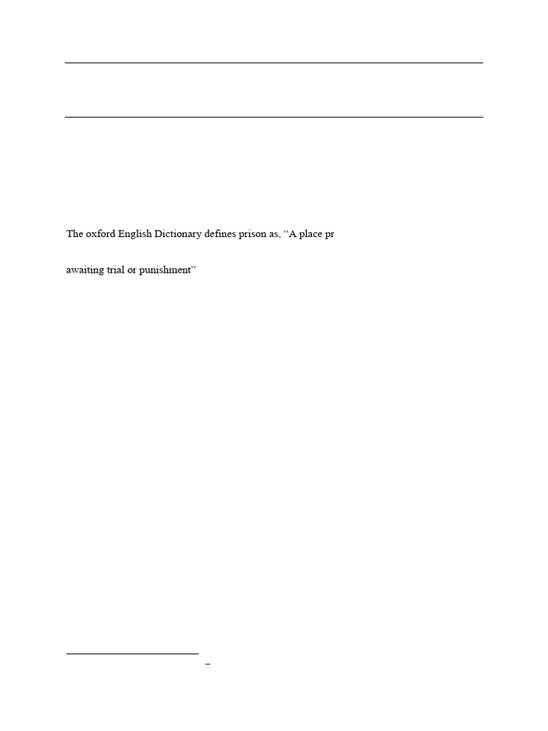 Historical Evolution of The Prison System in India | PDF | Prison | Crimes