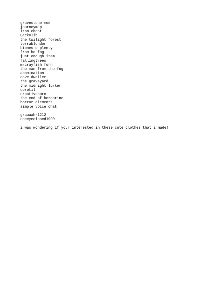 Minecraft Mod Overview: Key Features | PDF