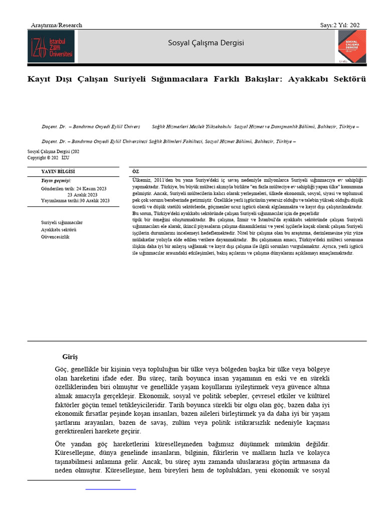 Kay__t D______ __al____an Suriyeli S______nmac__lara Farkl__ Bak____lar_ Ayakkab__ Sekt__r ...