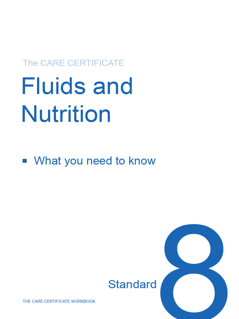 Standard 8 Fluids and Nutrition | PDF | Malnutrition | Dehydration