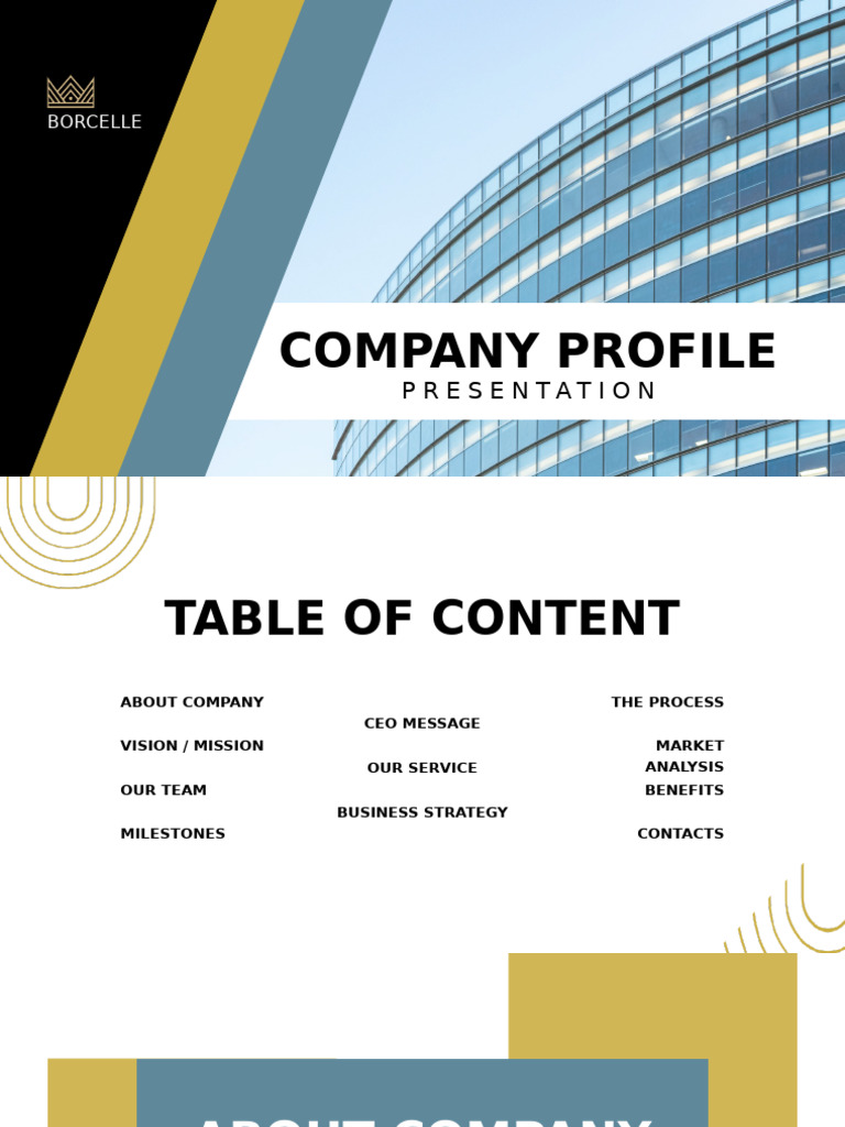Modern Corporate Company Profile Presentation | PDF