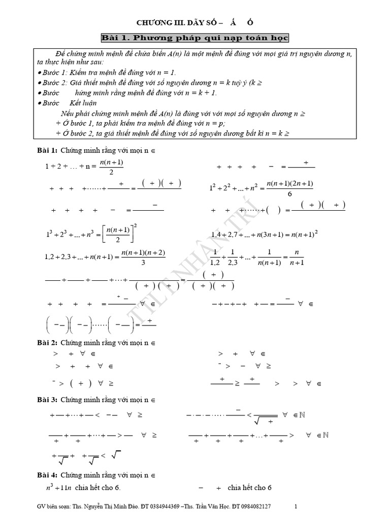 Chương 3. Dãy số-CSC-CSN-đóng Cuốn.học | PDF
