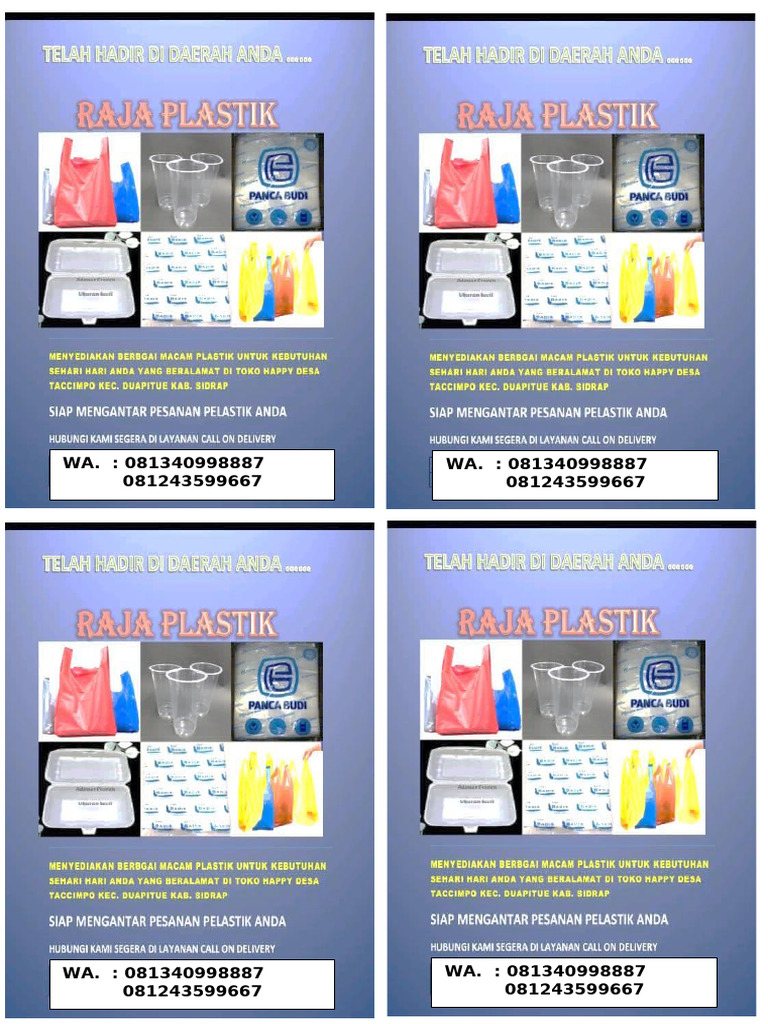 Brosur Plastik Siap Print | PDF