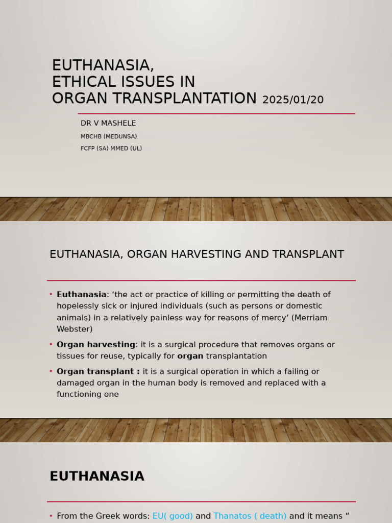 Ethical Issues in Organ Trans-1 | PDF | Organ Donation | Organ ...