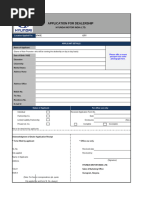 Dealership Application Form Template | PDF