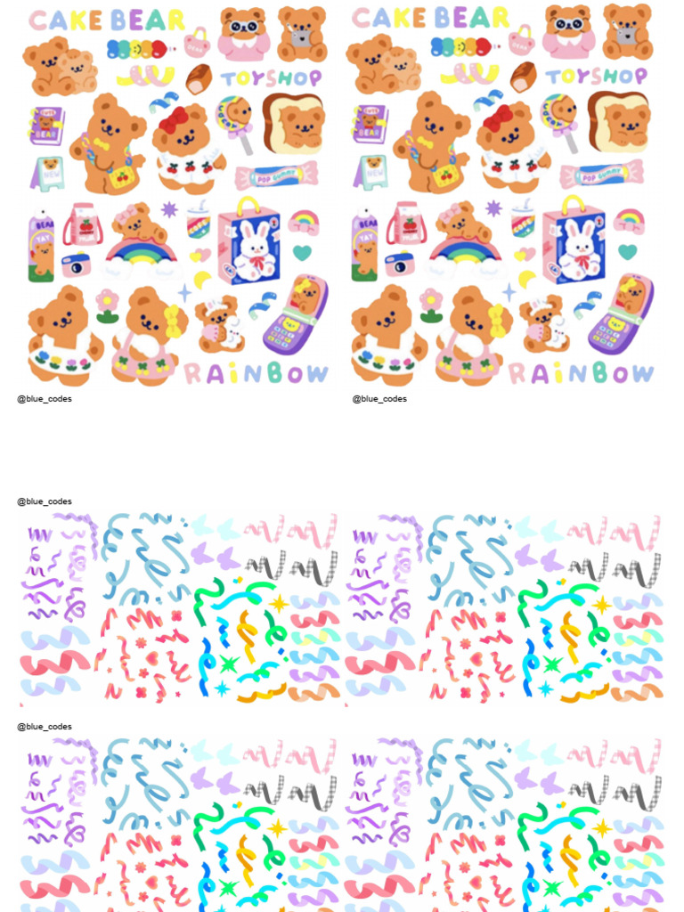 Stickers by @blue - Codes | PDF