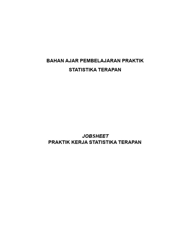 Statistika Mantap | PDF