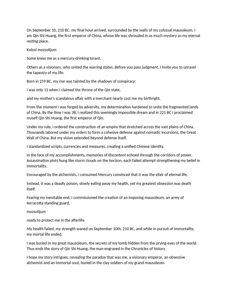 Qin Shi Huang | PDF