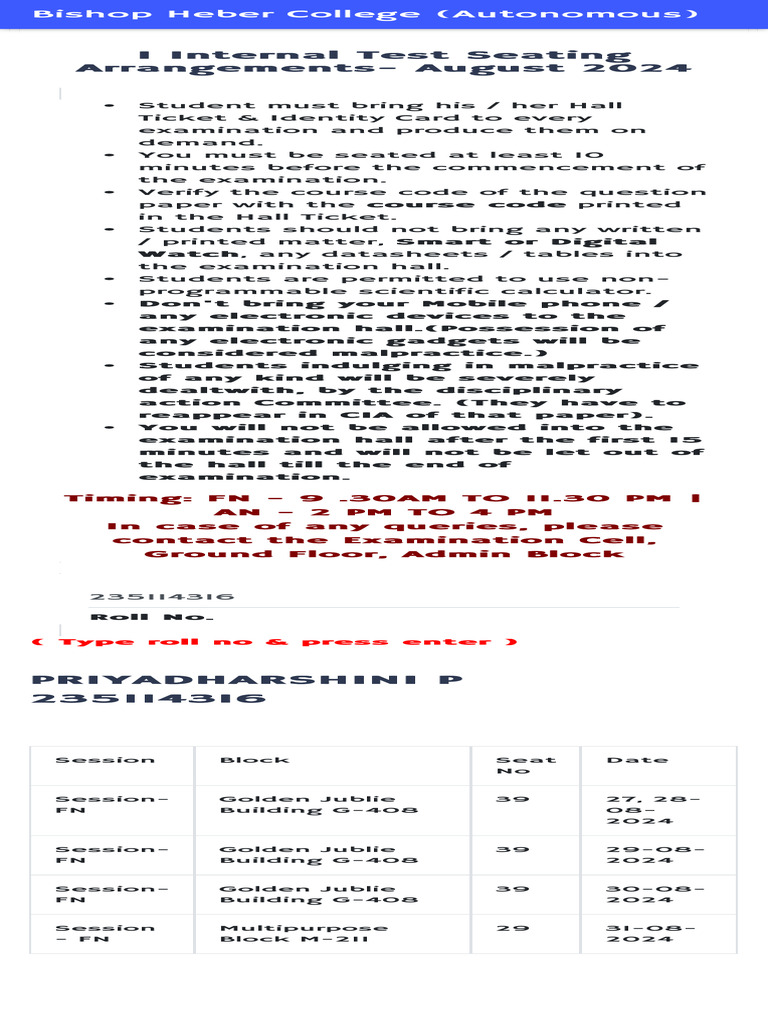 Bishop Heber College | PDF