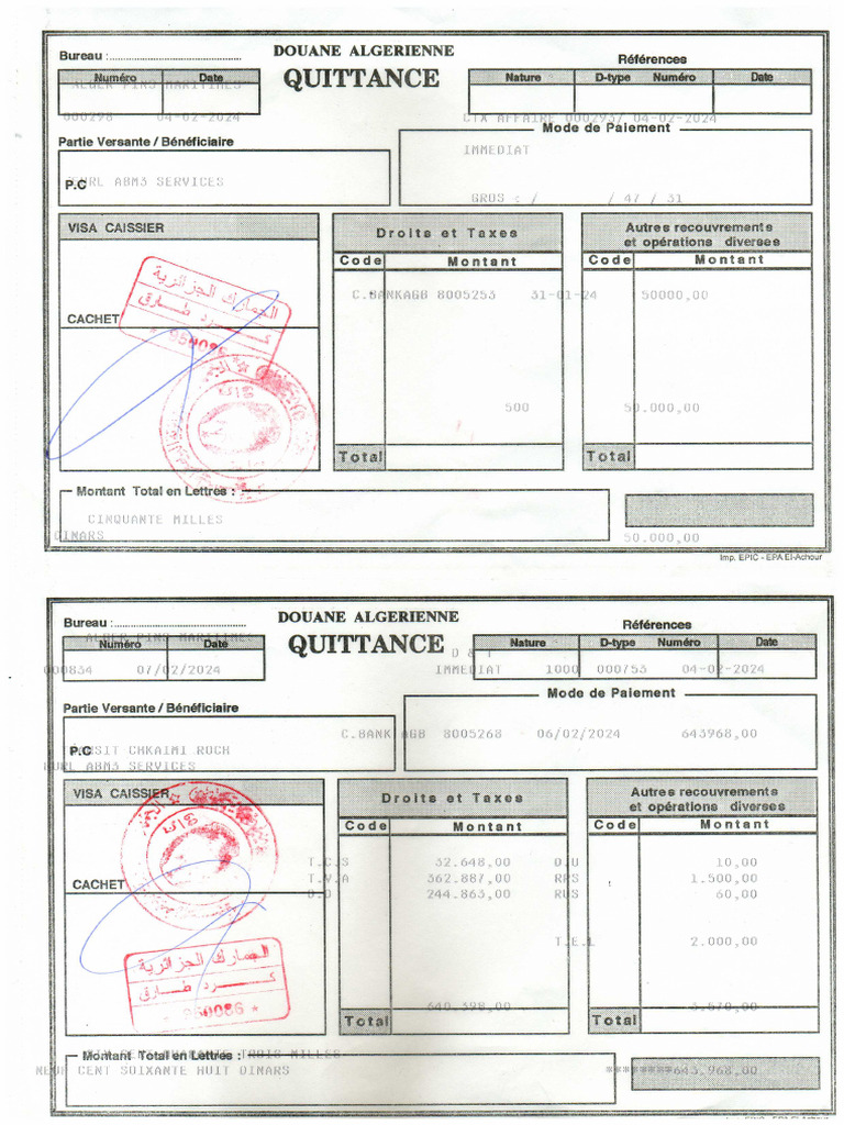 Doss Import 001 2024 | PDF