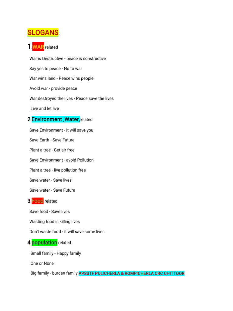 Slogans Wps Office | PDF