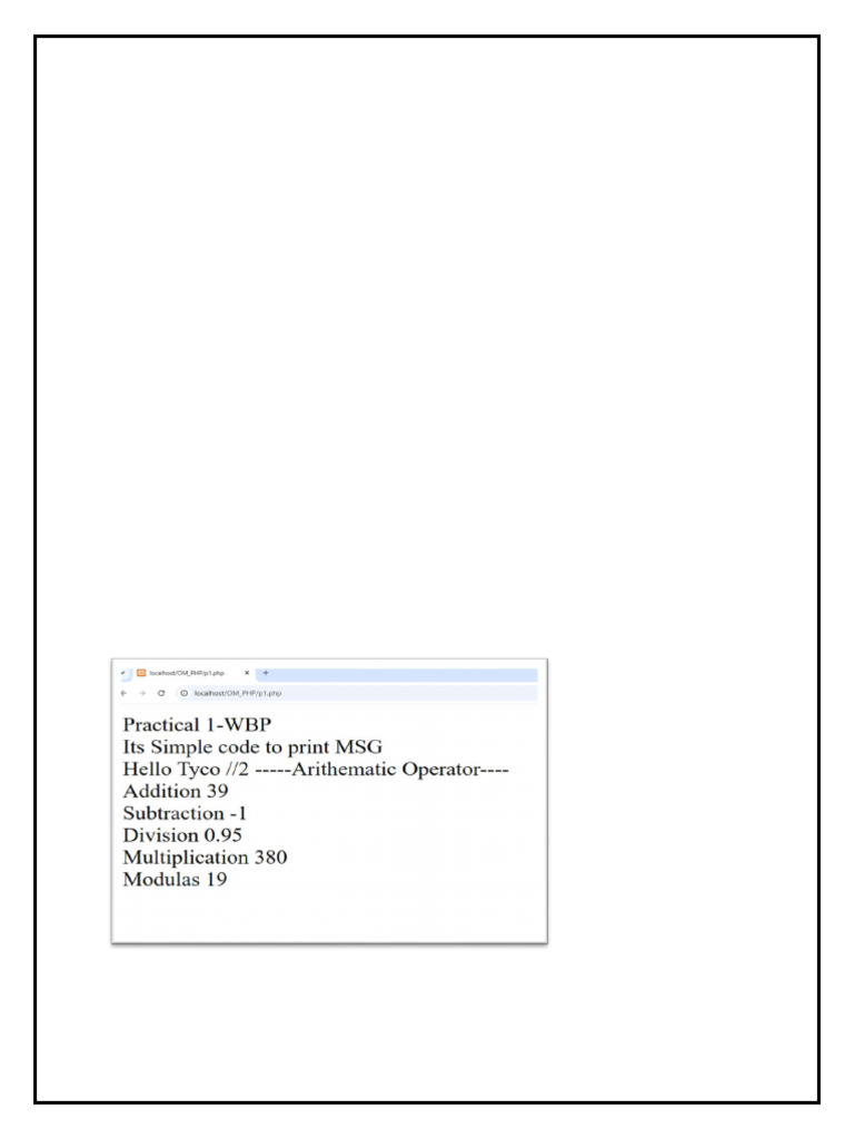 Practical No 1 | PDF