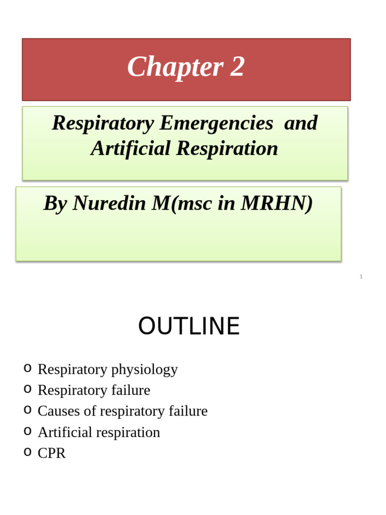Respiratory Emergencies & CPR Guide | PDF | Cardiopulmonary Resuscitation | Breathing