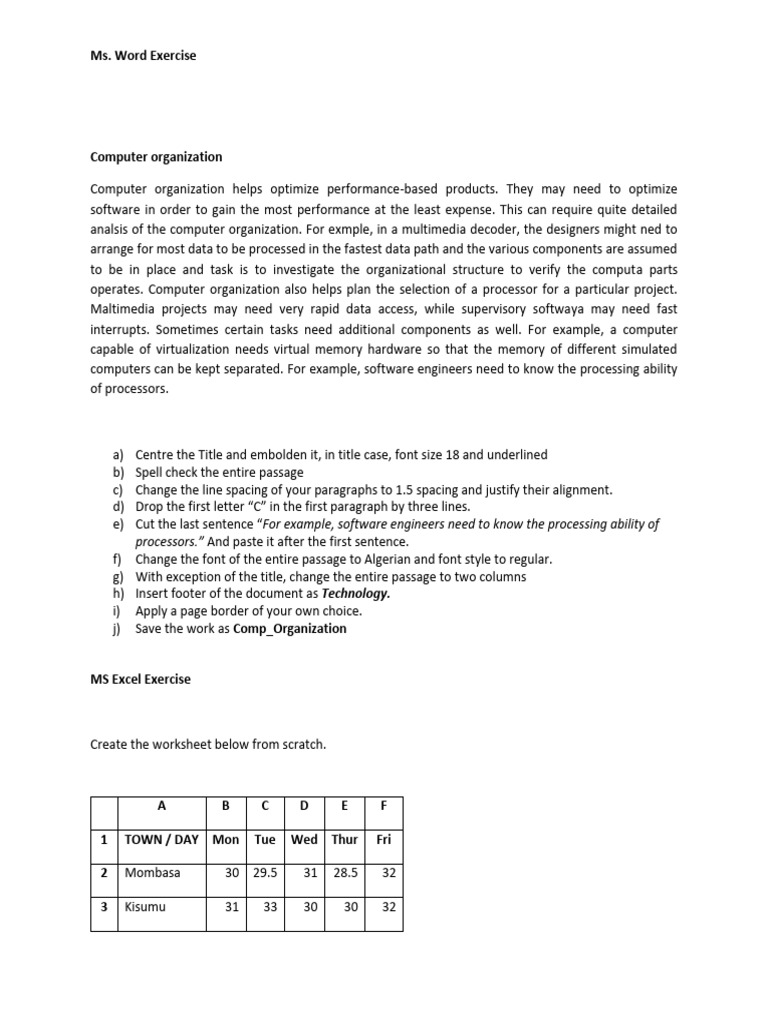 Comp 123 Practical Work-2 | PDF | Central Processing Unit | Microsoft Access