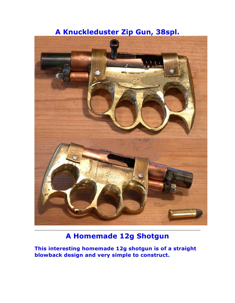 A Knuckle Duster Zip Gun | PDF | Tools | Military Technology
