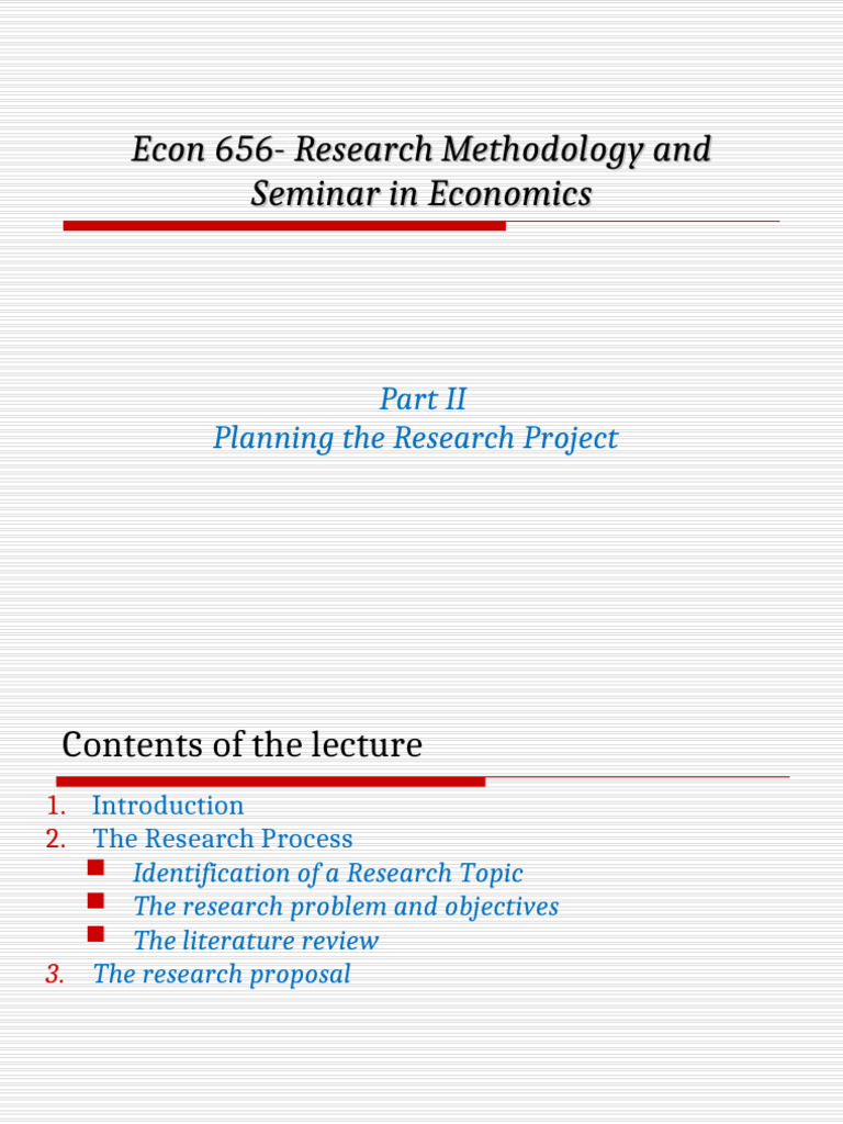 Econ 656 - Research Methods II - 2023 | PDF | Methodology | Data Analysis