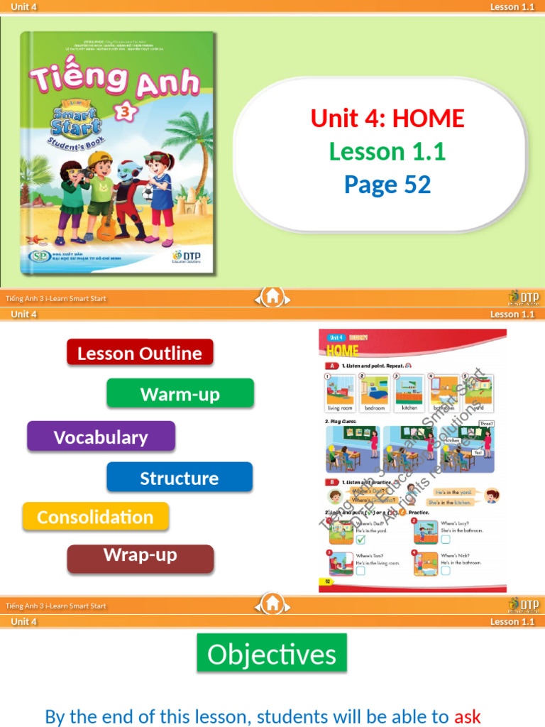 English Lesson 1.1: Home Vocabulary | PDF | Learning | Language Acquisition