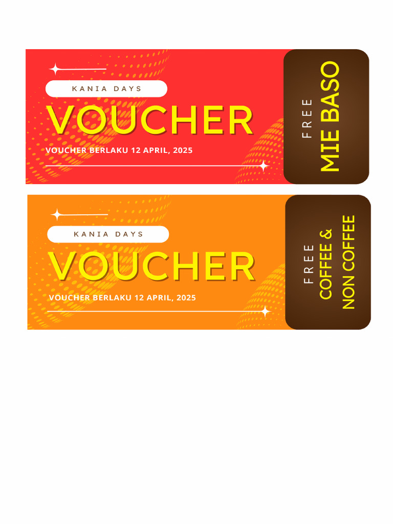 Oranye Kuning Dan Coklat Modern Belanja Kupon - 20250411 - 173653 - 0000 | PDF