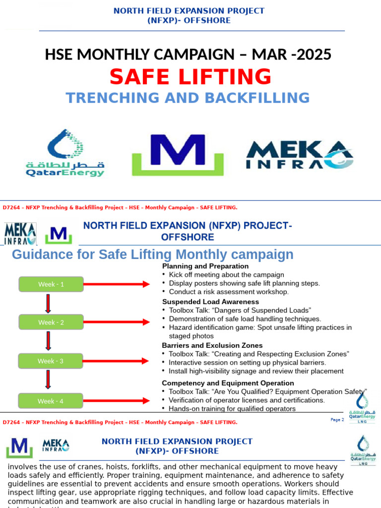 Safe Lifting Campaign Overview | PDF | Occupational Safety And Health ...