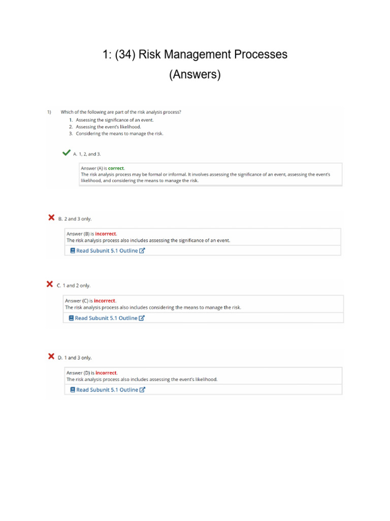 Effective Risk Management Processes | PDF