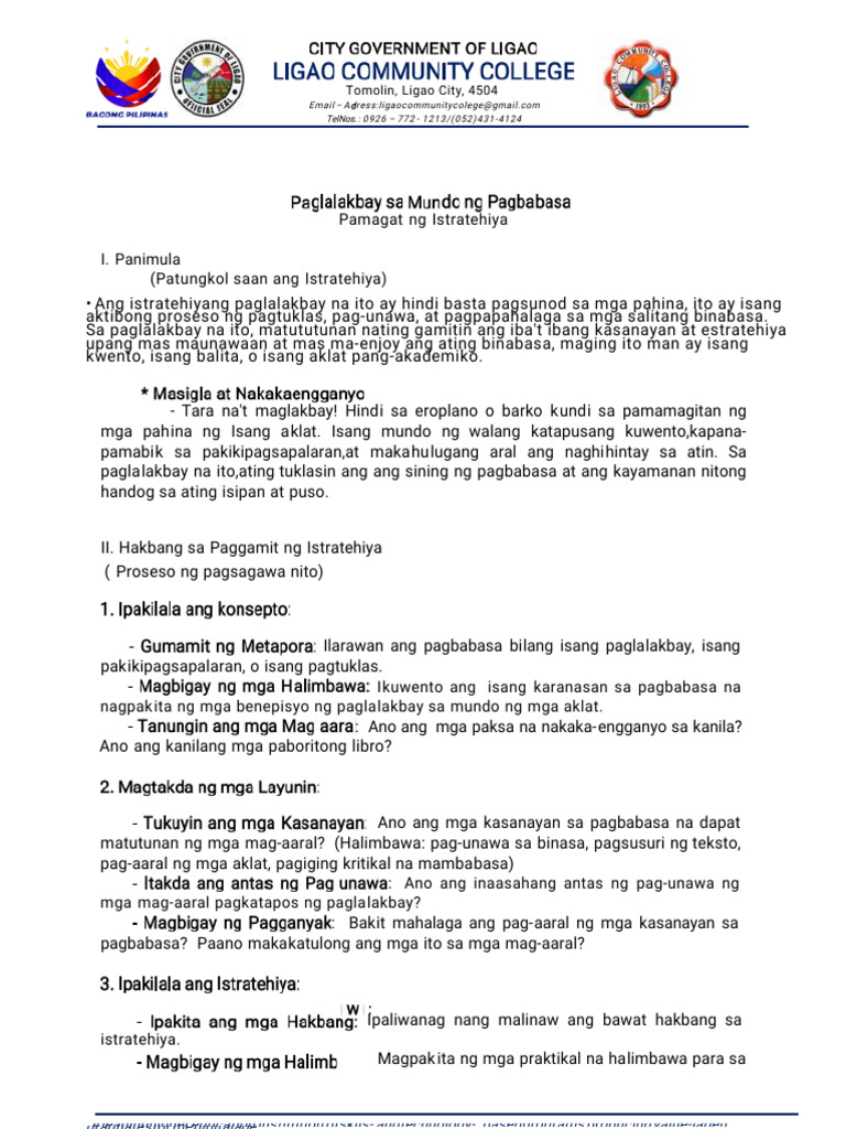 Fornaliza, Ma - Jean (Sariling Istratehiya) | PDF