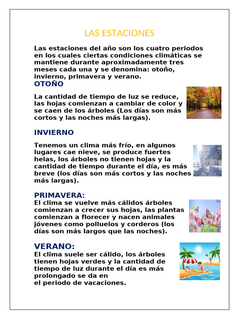 Las Estaciones | PDF