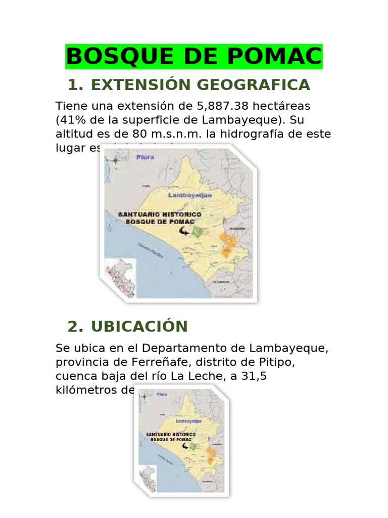 Bosque de Pomac: Limpieza y Turismo Sostenible | PDF | Residuos