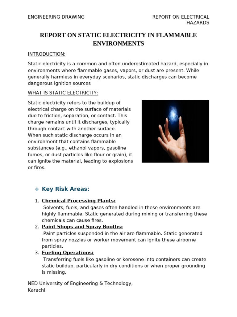 Static Electricity Report | PDF