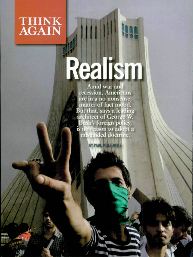Wolfowitz Paul Realism Foreign Policy Sep 2009 | PDF | Neoconservatism ...