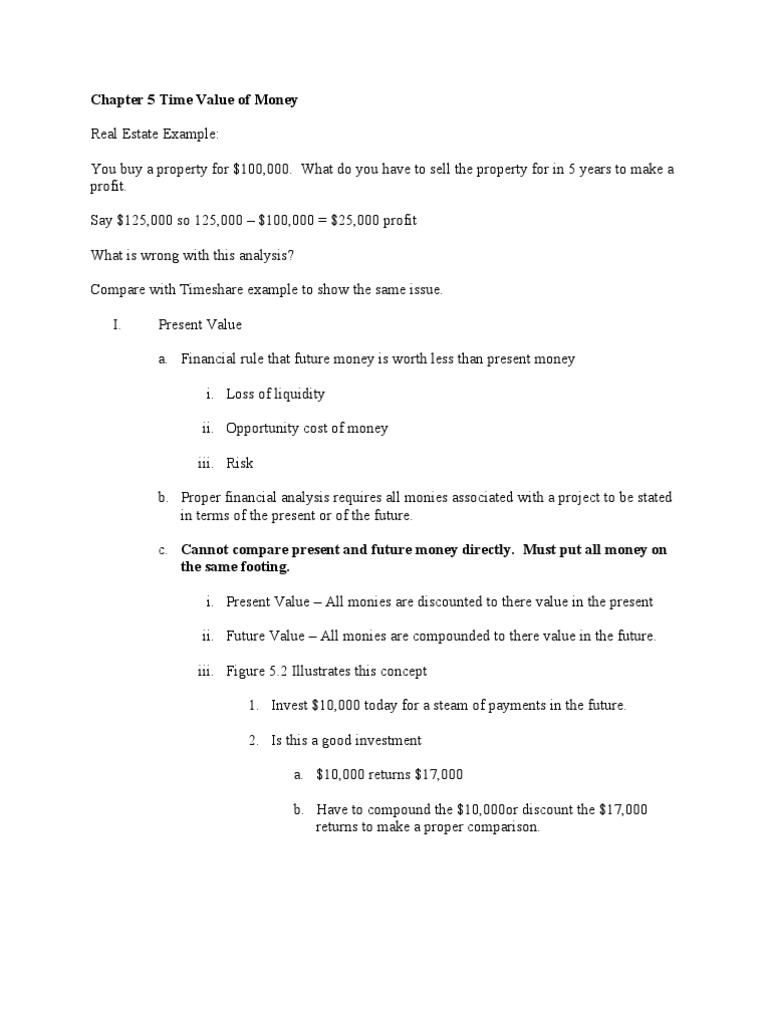Chapter 5 Time Value of Money | PDF | Present Value | Discounting