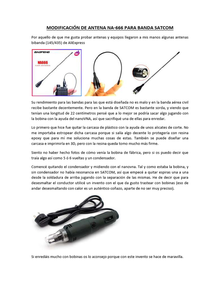 Antena Satcom Na666 | PDF