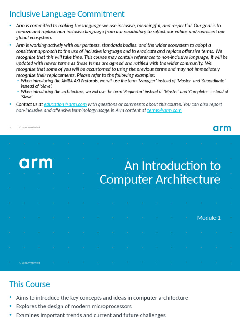 Lecture01 IntroToComputerArchitecture | PDF | Central Processing Unit | Multi Core Processor