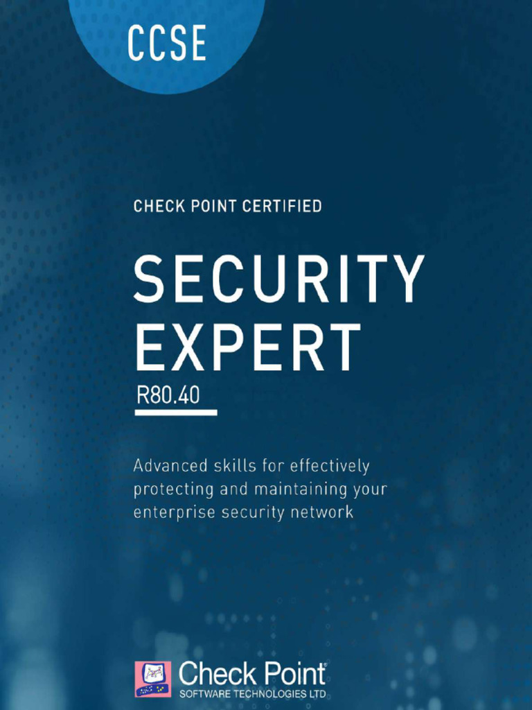 Certified Security Expert (CCSE) R80.40 - Part1 - Compressed | PDF