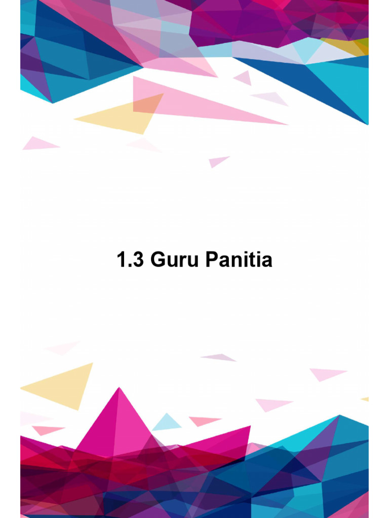 Peranan Guru Panitia | PDF