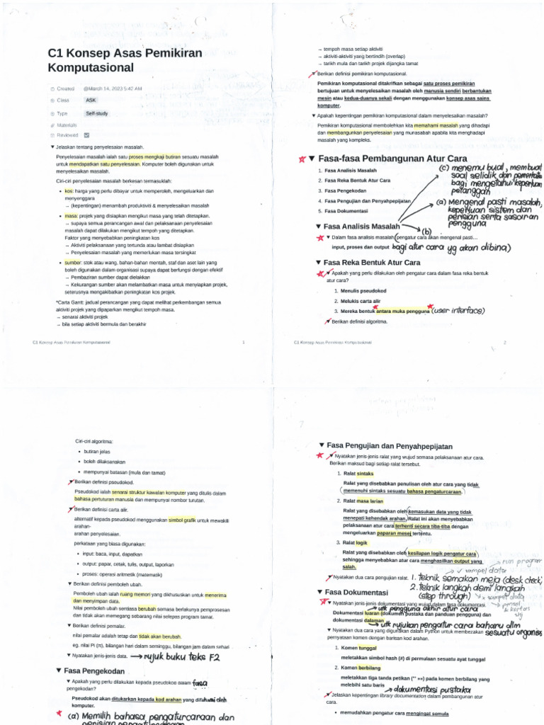 ASK F3 C1 Notes | PDF