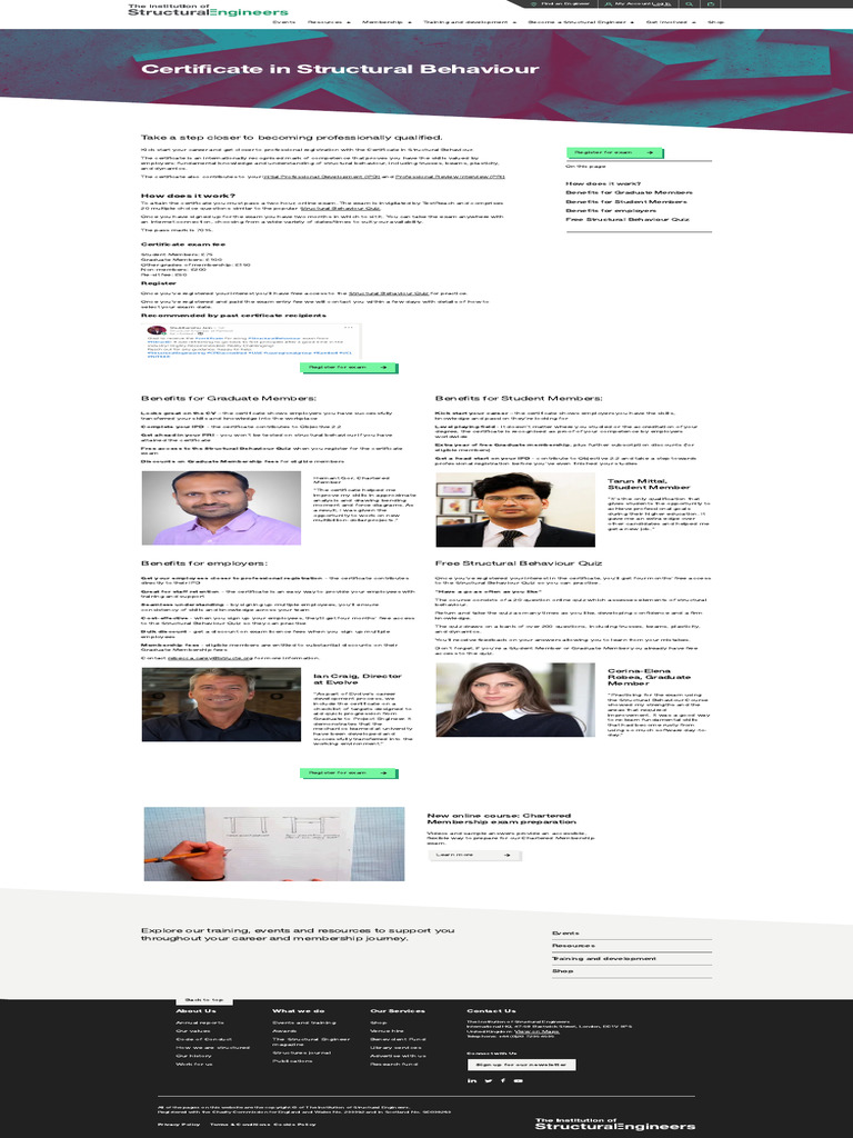 Certificate in Structural Behaviour Exam | PDF | Educational Technology