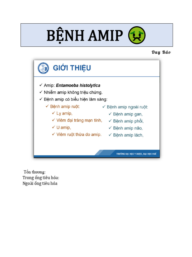 BỆNH AMIP | PDF