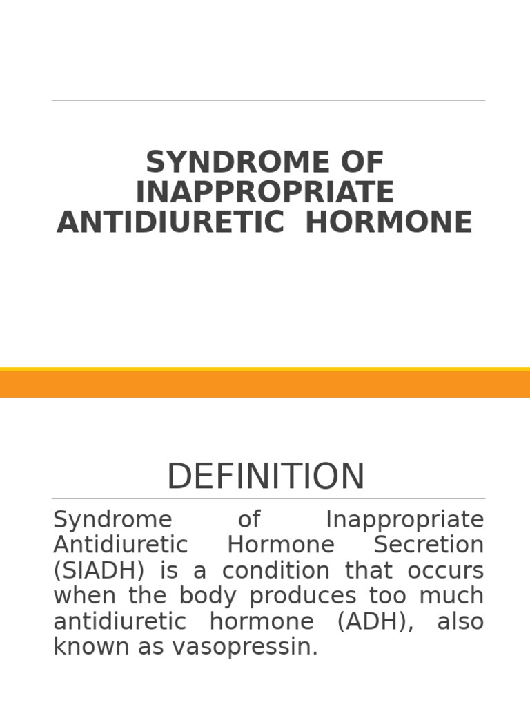 SIADH | PDF