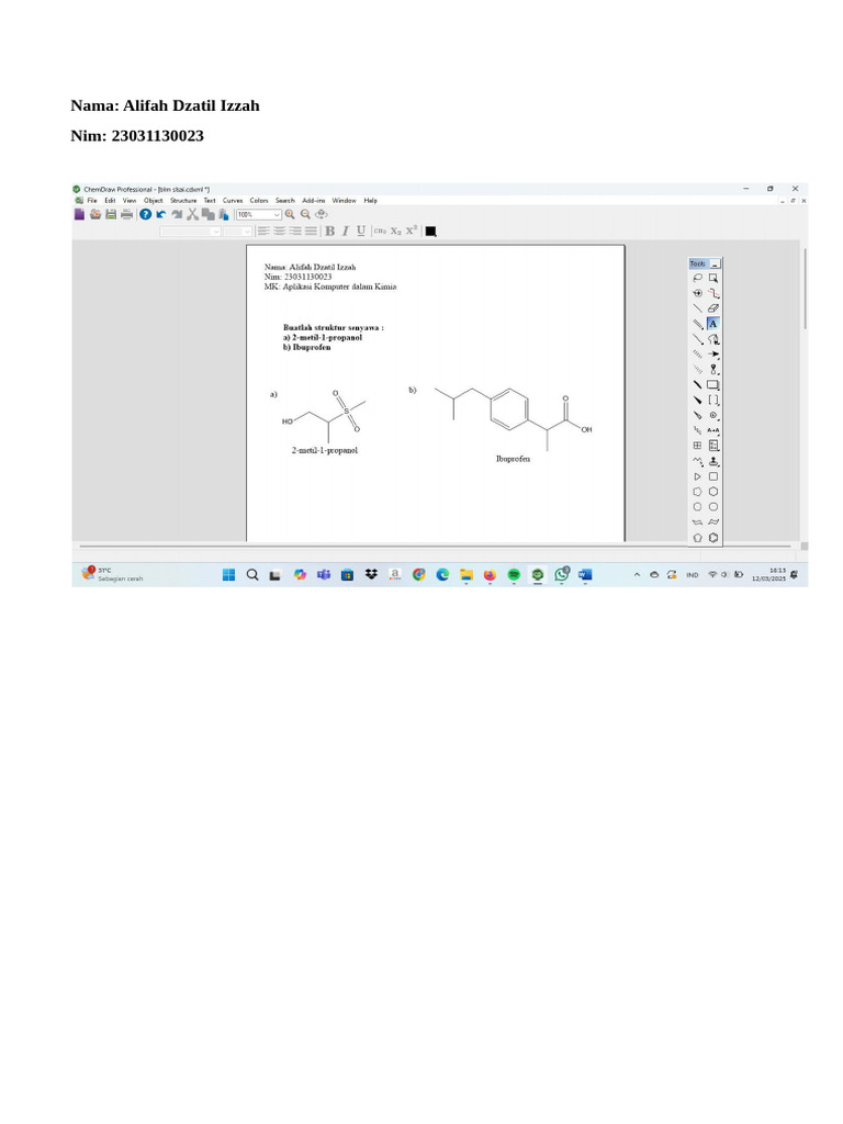 Tugas Sterokimia J Analisis Molekul Dan NMR | PDF