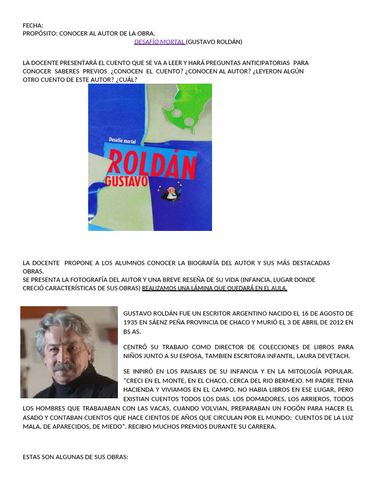 Planif-Desafio Mortal-3ro | PDF