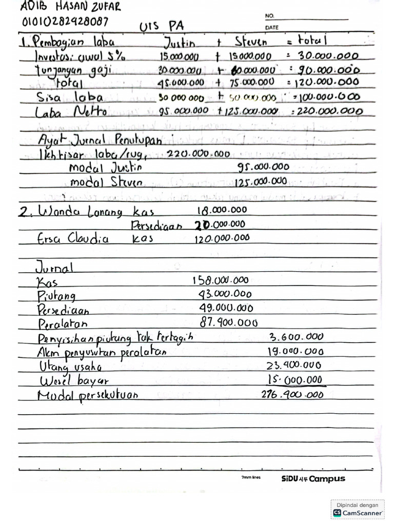 Adib Hasan Zufar - UTSPA2 | PDF