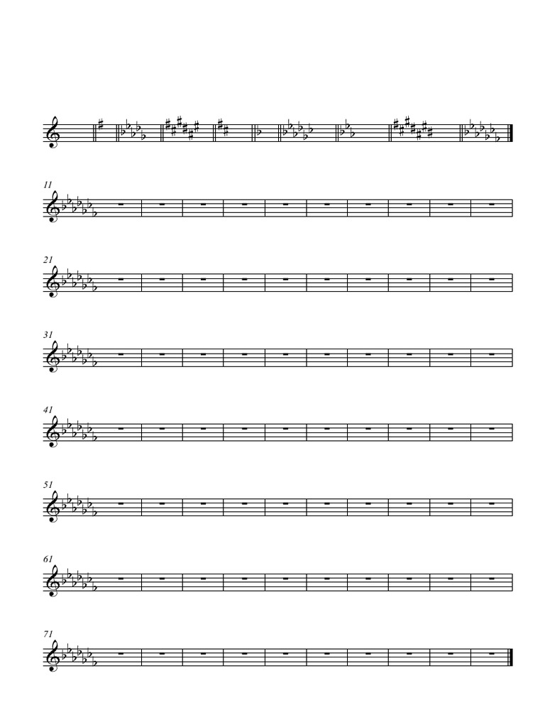 Exercício de Tonalidades | PDF