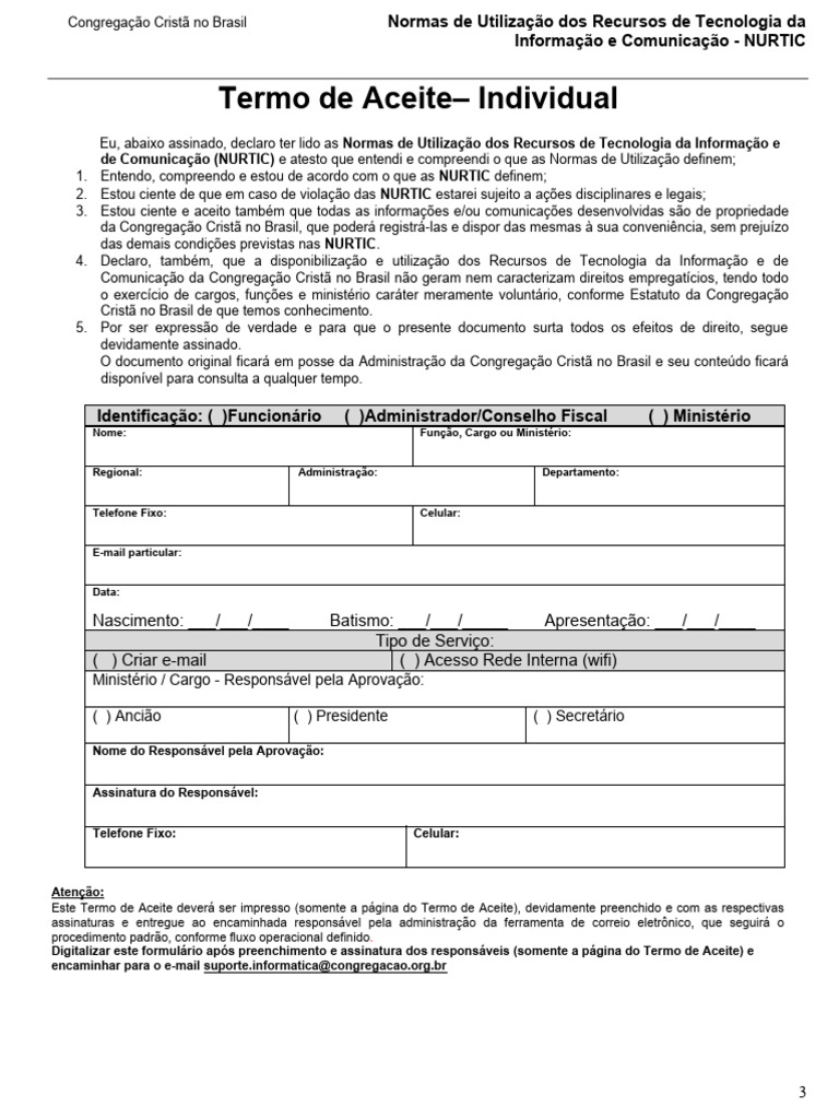 Normas de Utilização Dos Recursos de Tecnologia Da Informação e ...
