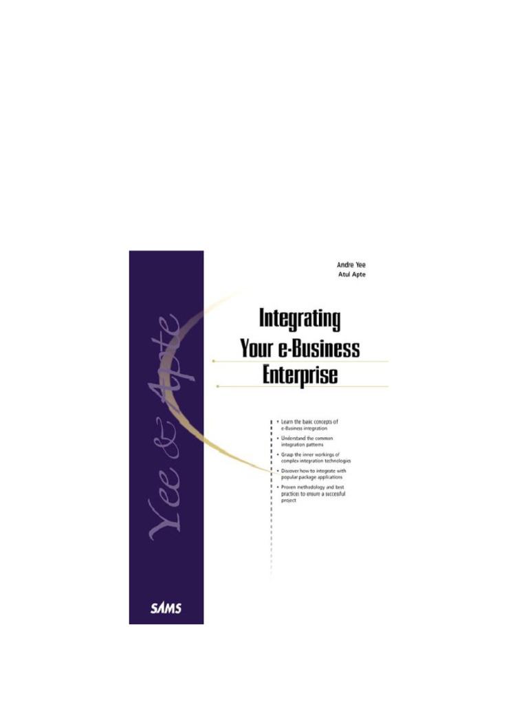 Integrating Your e Business Enterprise Sams White Book 1st Edition Andre Yee pdf download | PDF ...