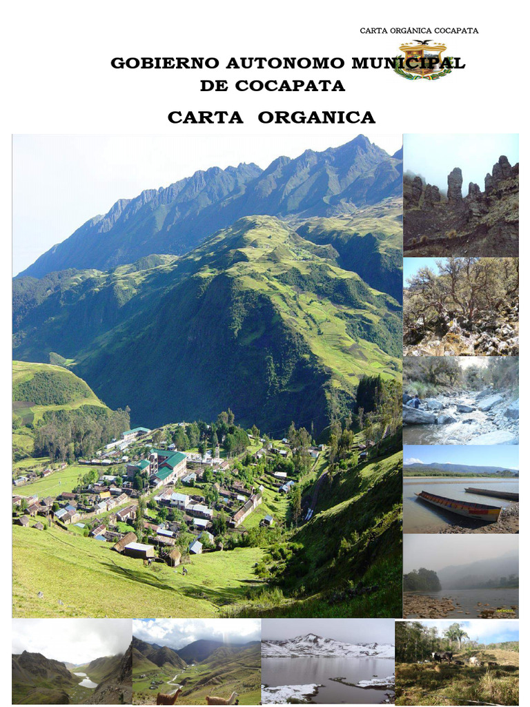 Carta Organica Municipal Del Gam Cocapata | PDF | Alcalde | Gobierno local