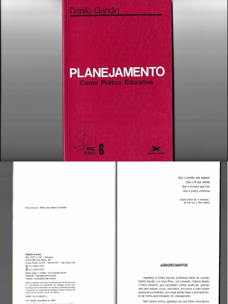 Danilo Gandin - Planejamento Como Prática Educativa | PDF