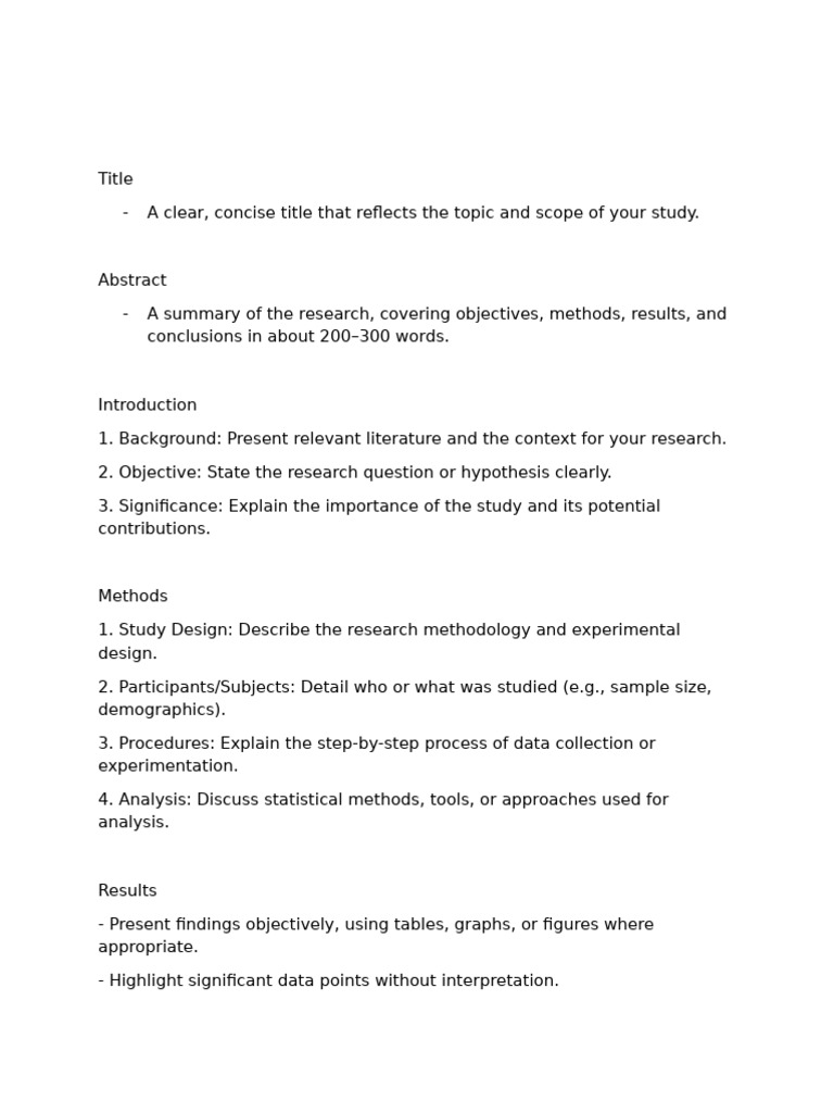 Imrad Template | PDF