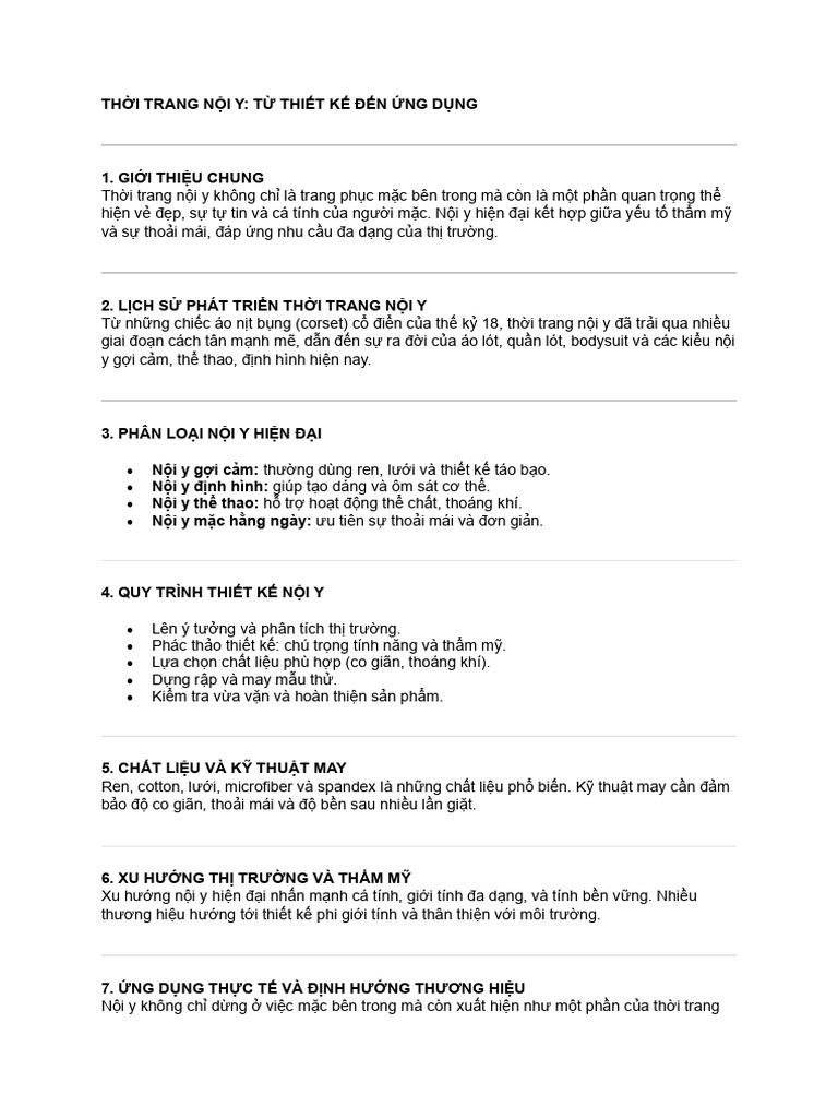 Tài Liệu 1 - Thoi Trang Noi y | PDF
