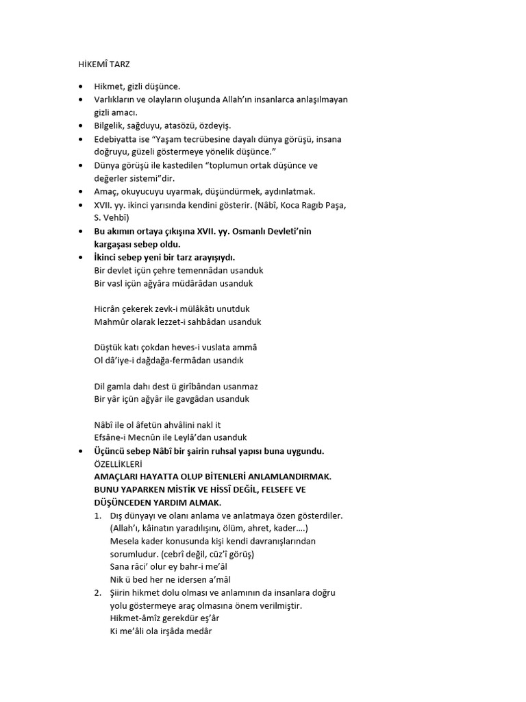 NABİ Hikemi Tarz | PDF