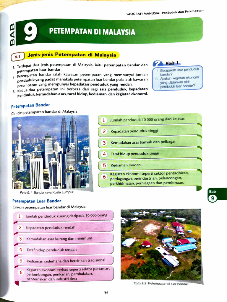 F1 Geo Bab 8 & 9 (Nota & Latihan) | PDF